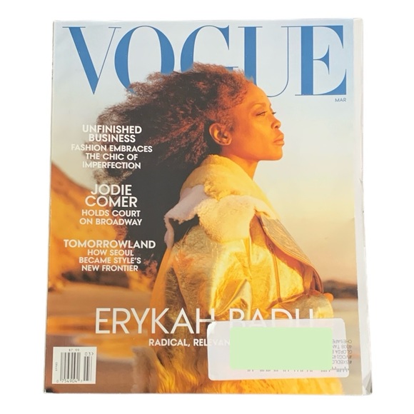 Vogue | Accents | Vogue Magazine March 223 Erykah Badu Jodie Comer ...